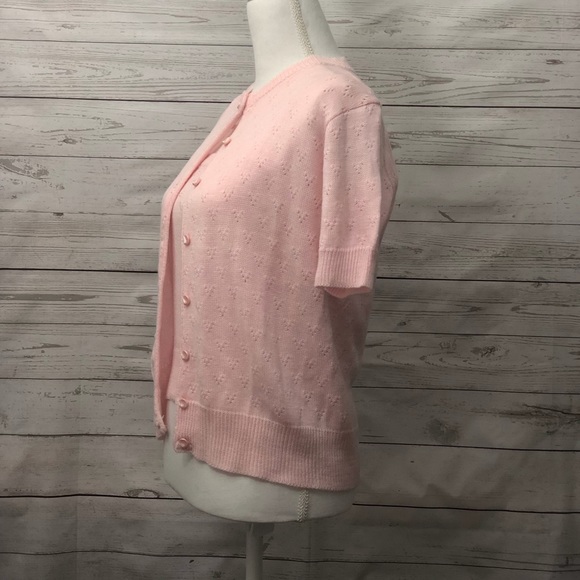 Vintage | Sweaters | Vintage Knit Sweater Set With Shell Buttons | Poshmark